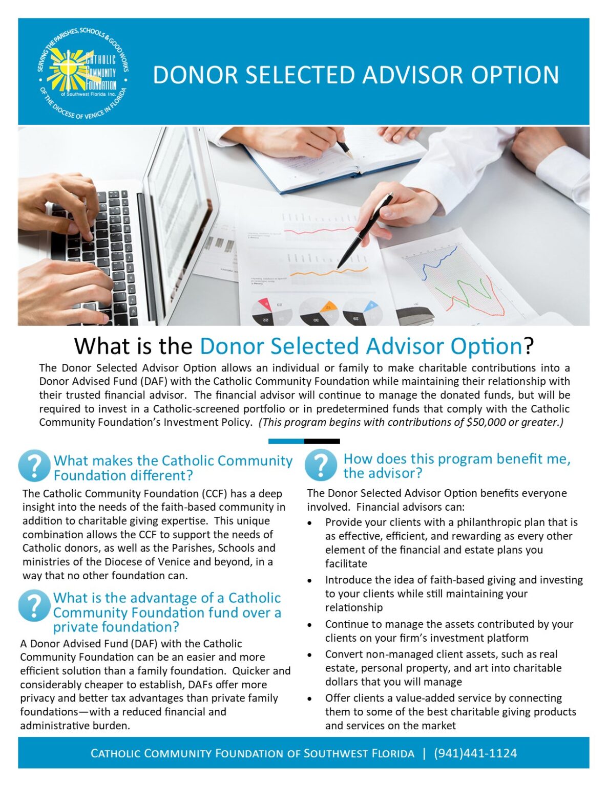 Donor Selected Advisor Option Flyer - Catholic Community Foundation of ...